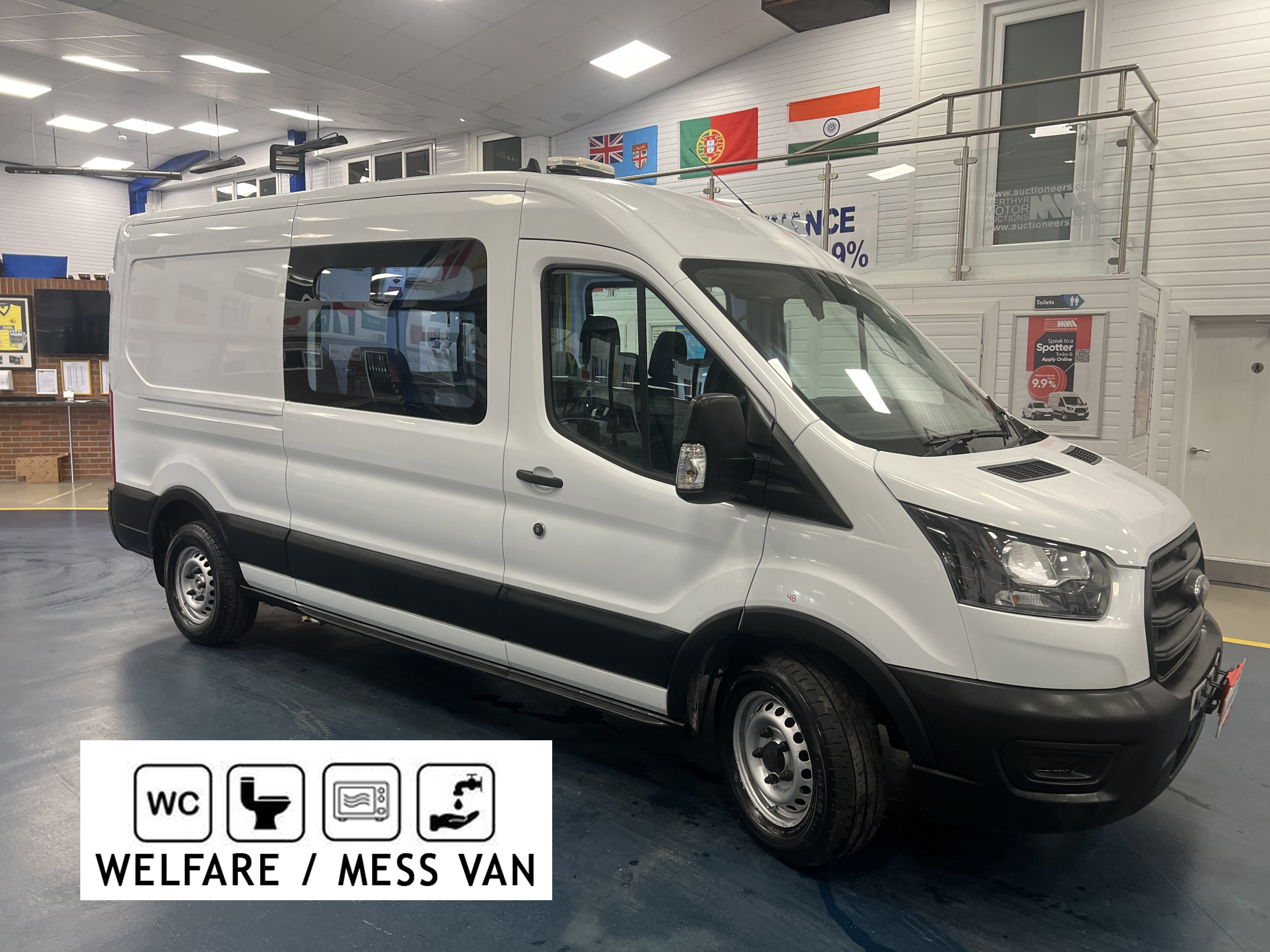 FORD TRANSIT T350 LEADER 2.0TDCI ECOBLUE 130PS FWD LWB 7 SEAT WELFARE ...